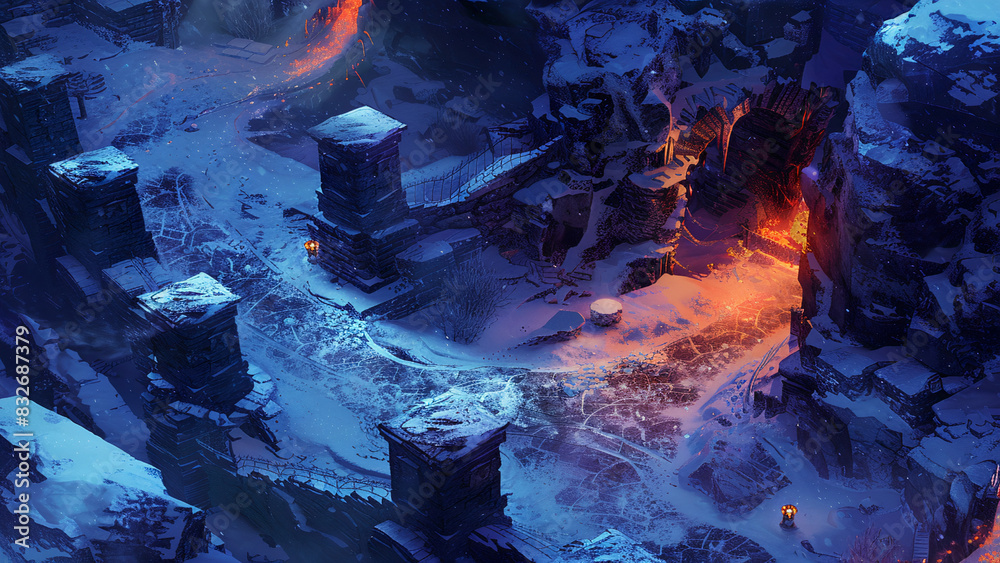 Fantasy darkness Battlemap DnD,RPG Map for Dungeons and Dragons, horror ...