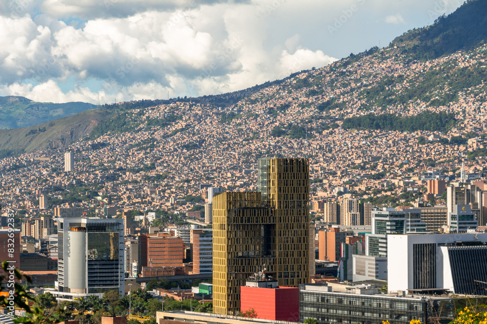 Medellín, Medellin, Antioquia, Colombia : View of the Civic Center ...