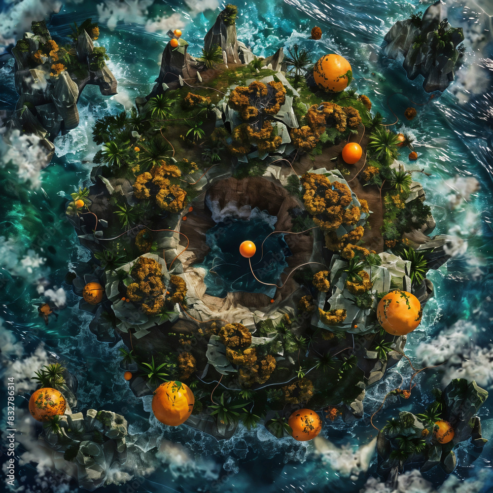 island Battlemap DnD,RPG Map for Dungeons and Dragons, Sea,game ...