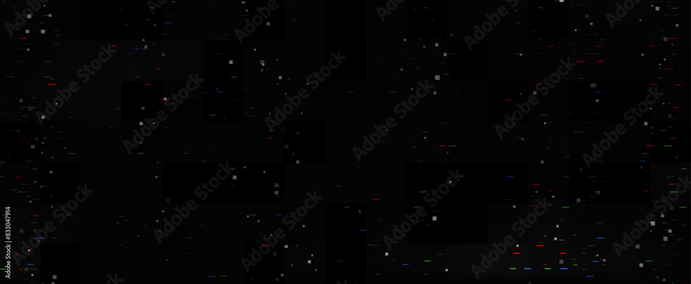 Pixelated noise texture template. Glitch video tape background ...
