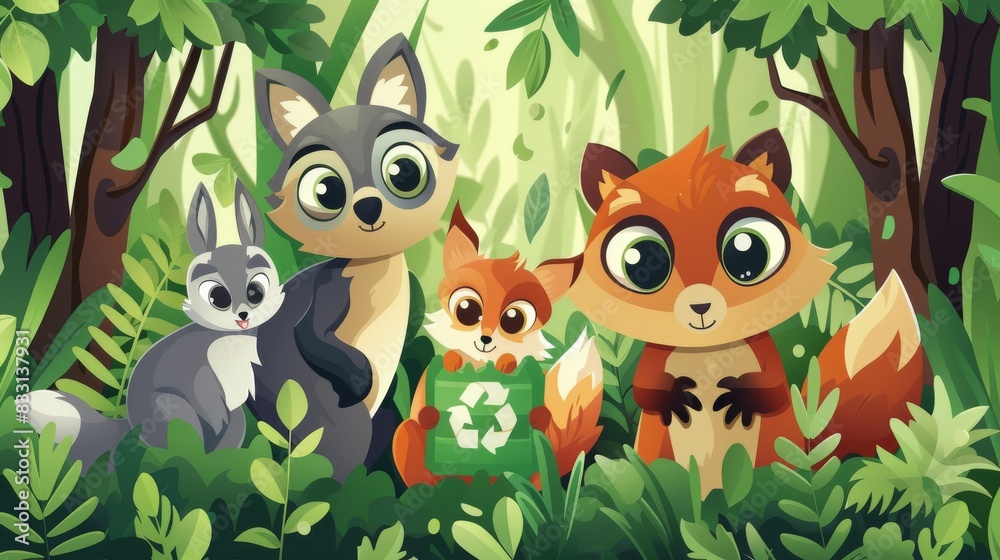 Ilustración de Stock Cartoon Vector Creative cartoon image of diverse ...