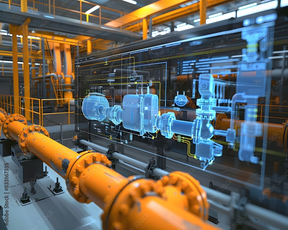 Illustration of Creating digital replicas of physical assets to ...