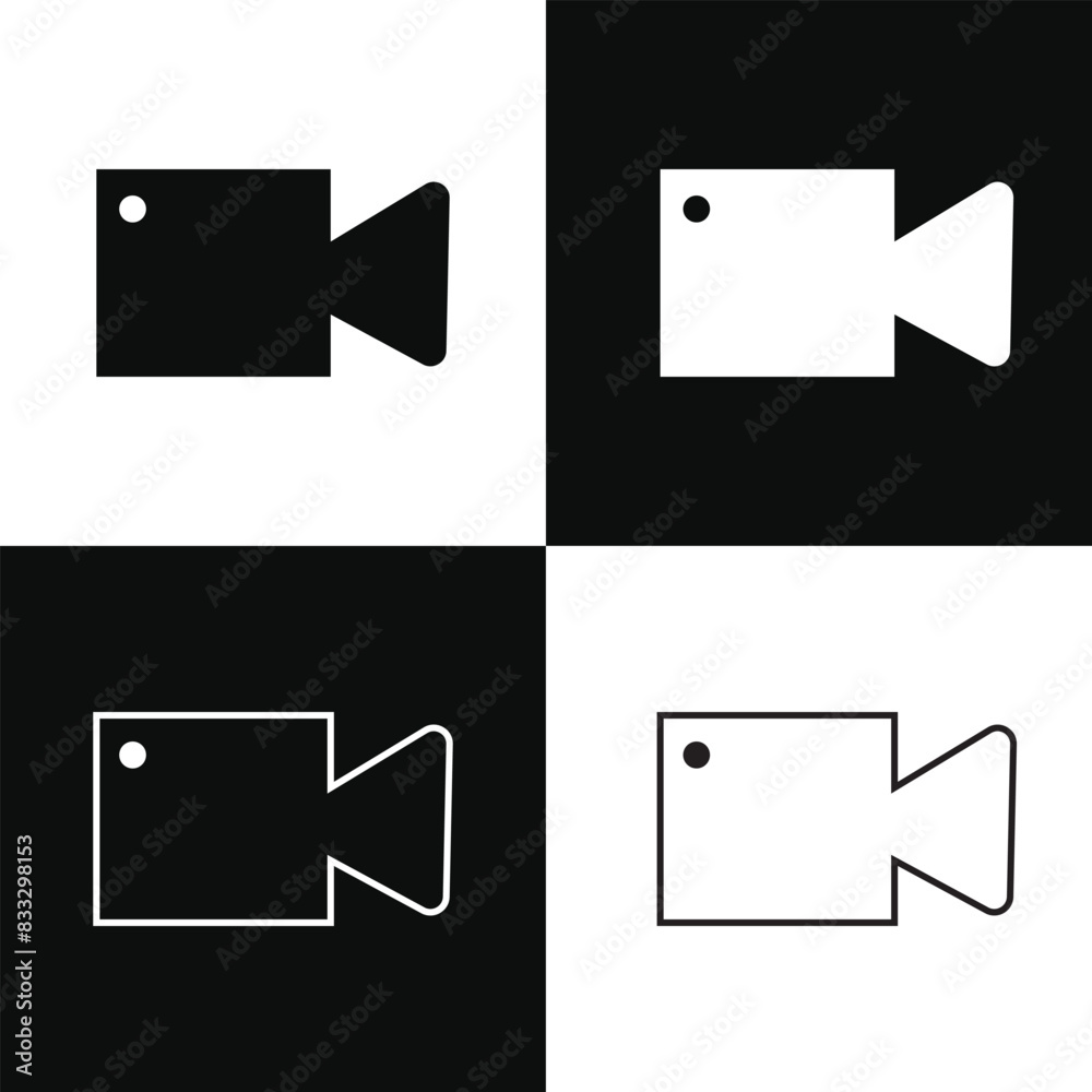 video camera icon for streaming , facetime icons video call symbol ...