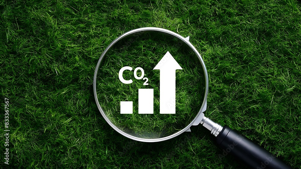 Reduce CO2 emissions concept, Businessman touch CO2 icon, reducing ...
