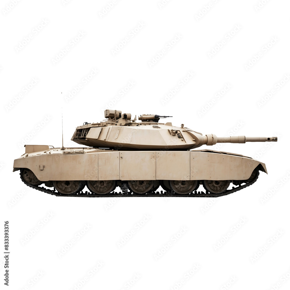 Defense Force a modern Attacker battle tank isolated o n transparent ...