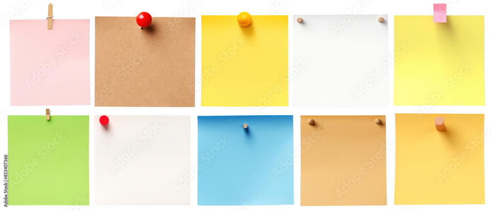 Pinned note png on transparent background Stock Photo | Adobe Stock