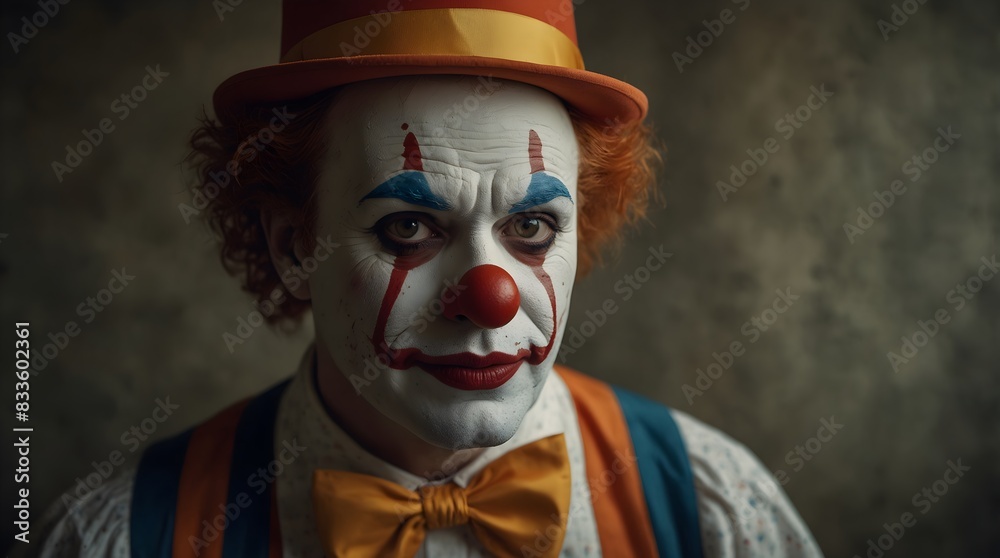 A poem that captures the essence of a clown's performance, blending ...