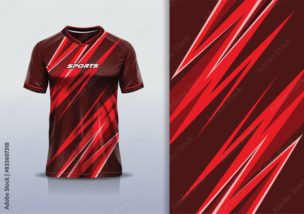 Sport jersey design template mockup stripe line racing for football ...