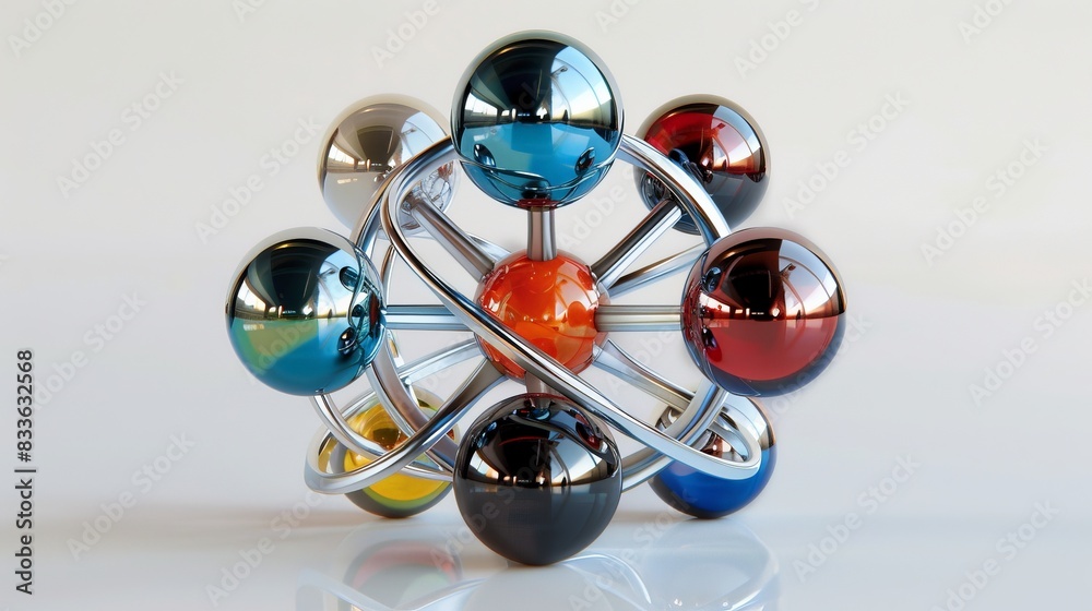 Aluminum atom: Depict the aluminum atom with its 13 protons, 14 ...