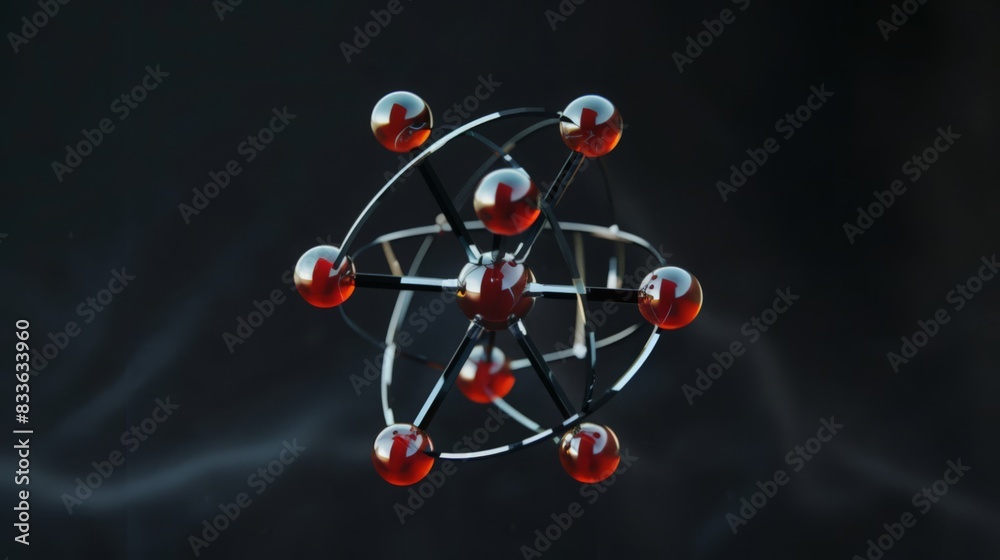 Carbon atom structure: Illustrate the carbon atom with its six protons ...