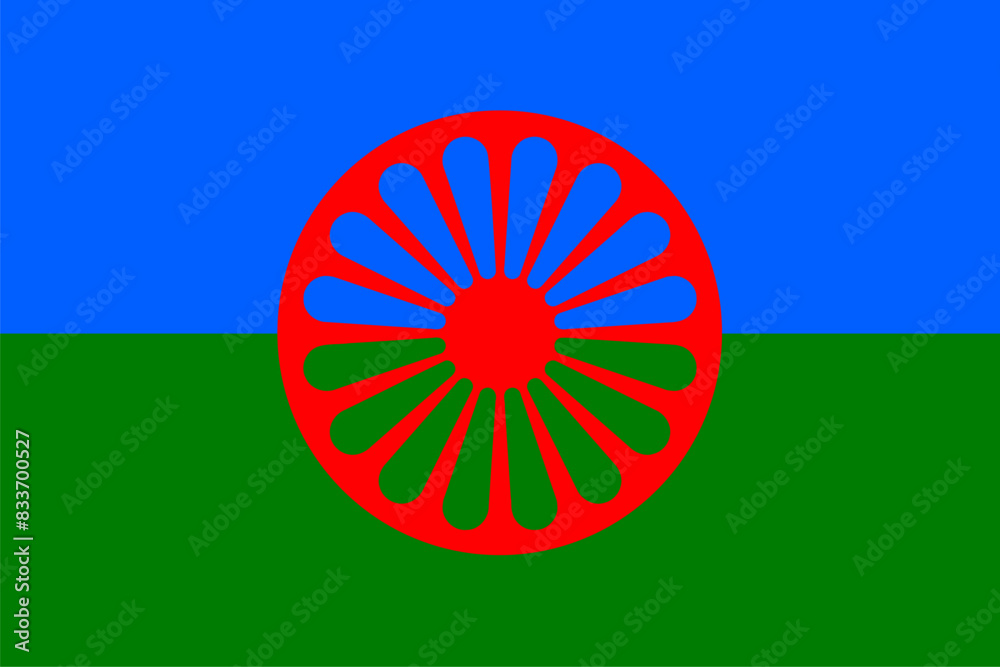 Romani flag Stock Vector | Adobe Stock