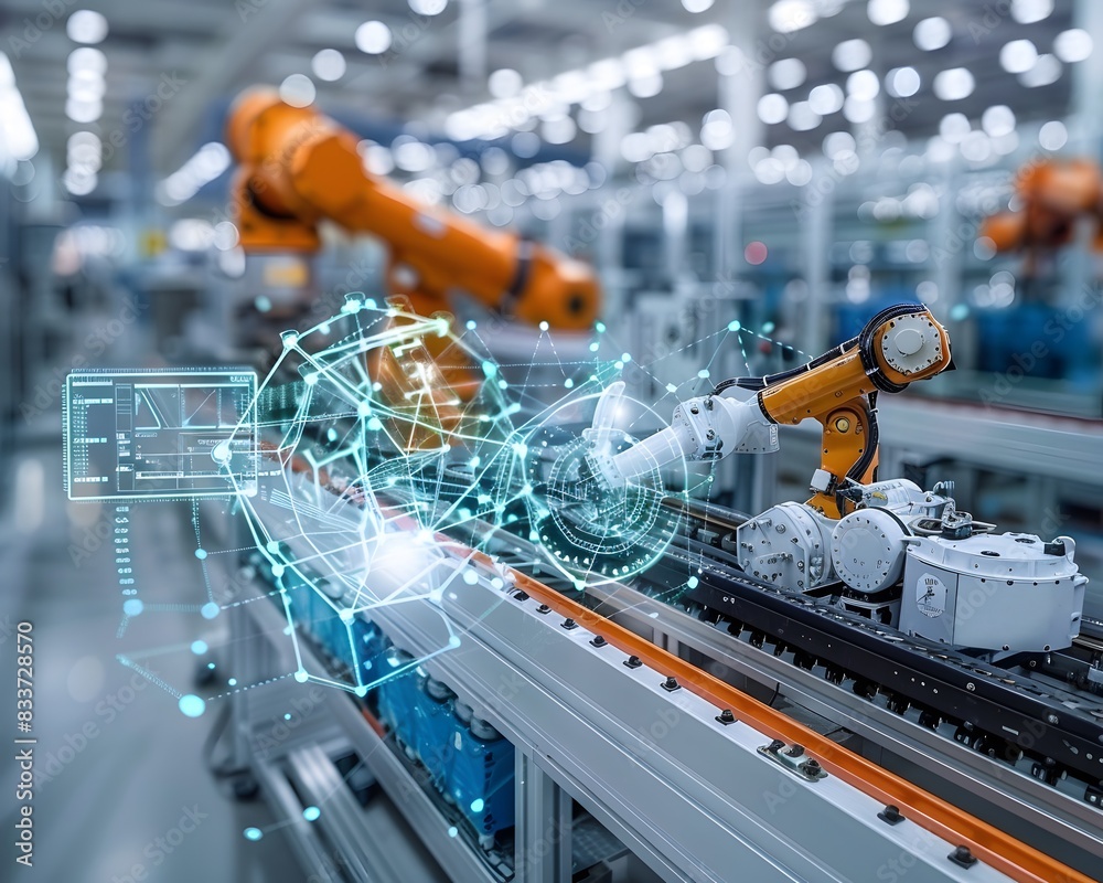 Illustration of Developing interconnected, flexible manufacturing ...