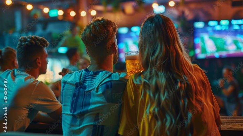 Passionate Football Fans Celebrating the Thrill of the Game - Exciting ...