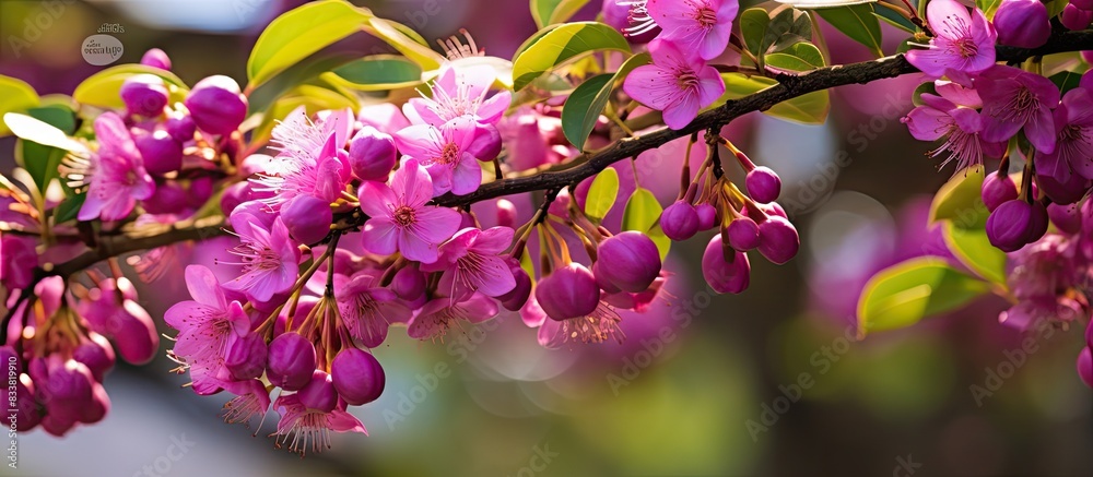 Syzygium cumini, commonly known as jamun fruit tree, showcasing its ...