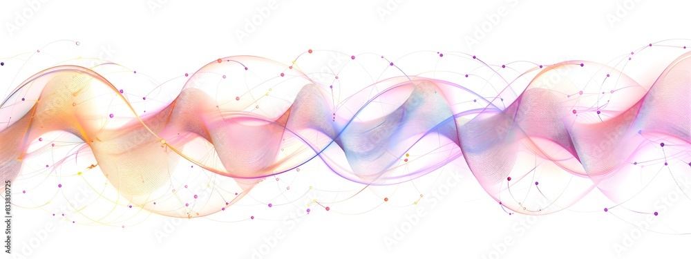 Light Wave with Fourier Transform Representation Stock Illustration ...