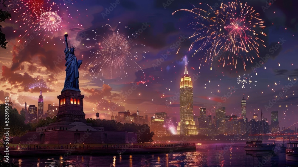 Стокова ілюстрація Historic LandmarksIconic American landmarks like the ...