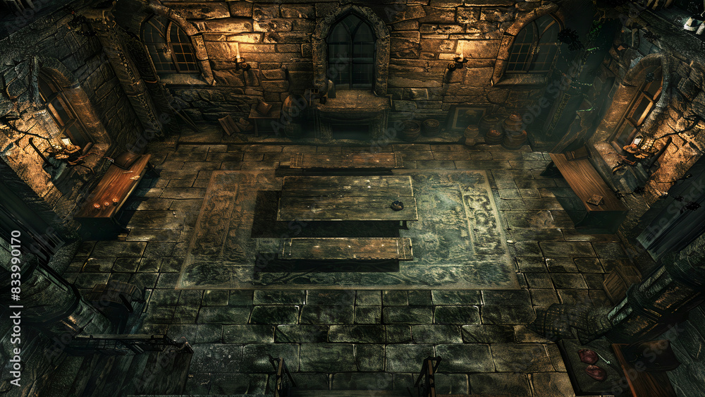 Crypt Battlemap DnD,RPG Map for Dungeons and Dragons,game background ...