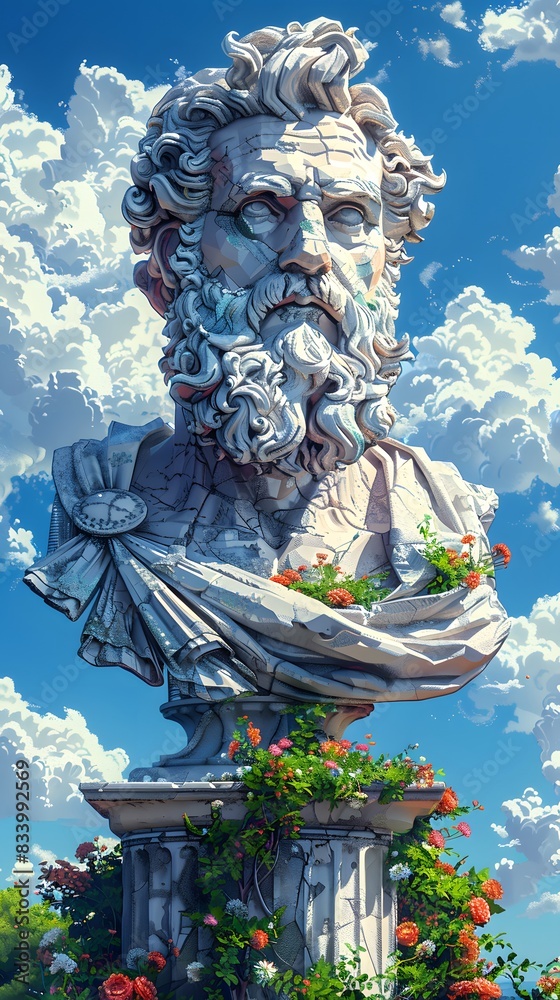 2D Illustration, The artistry of a sculptor is defined by their ...