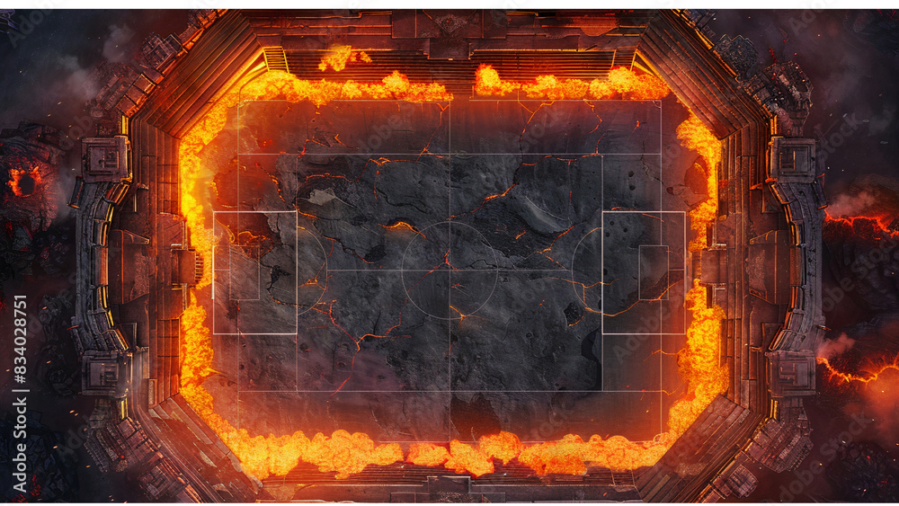 Soccer Stadium Battlemap DnD,game background,sport background stadium ...