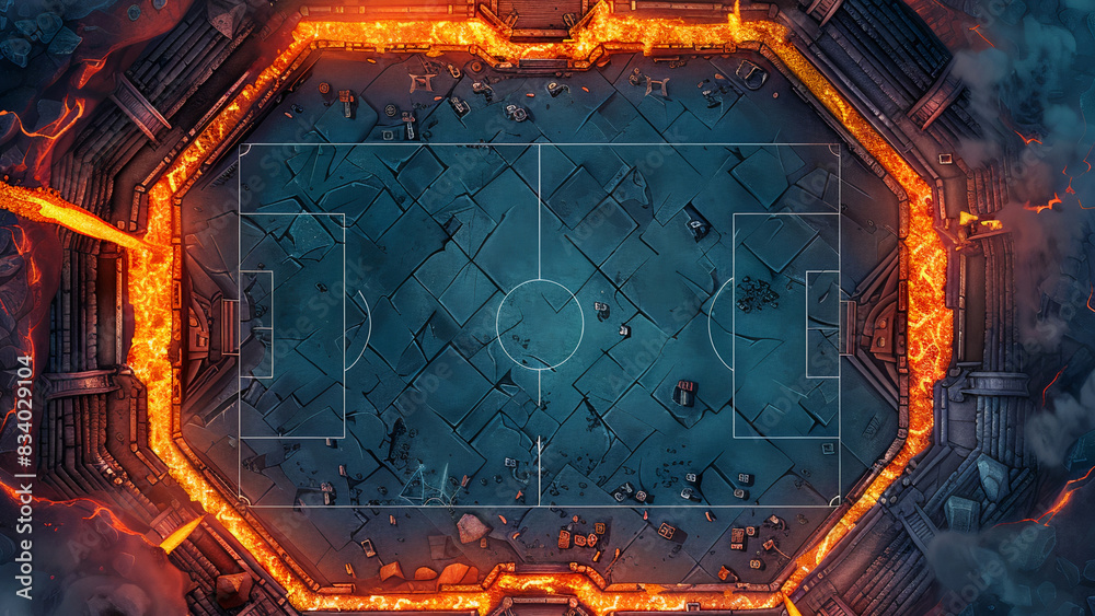 Soccer Stadium Battlemap DnD,game background,sport background stadium ...
