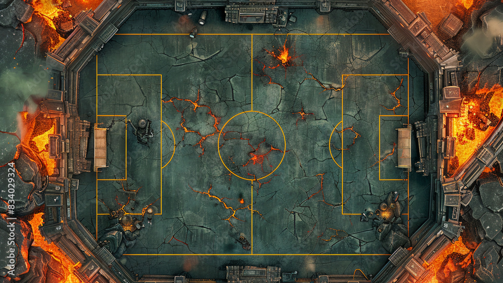 Soccer Stadium Battlemap DnD,game background,sport background stadium ...