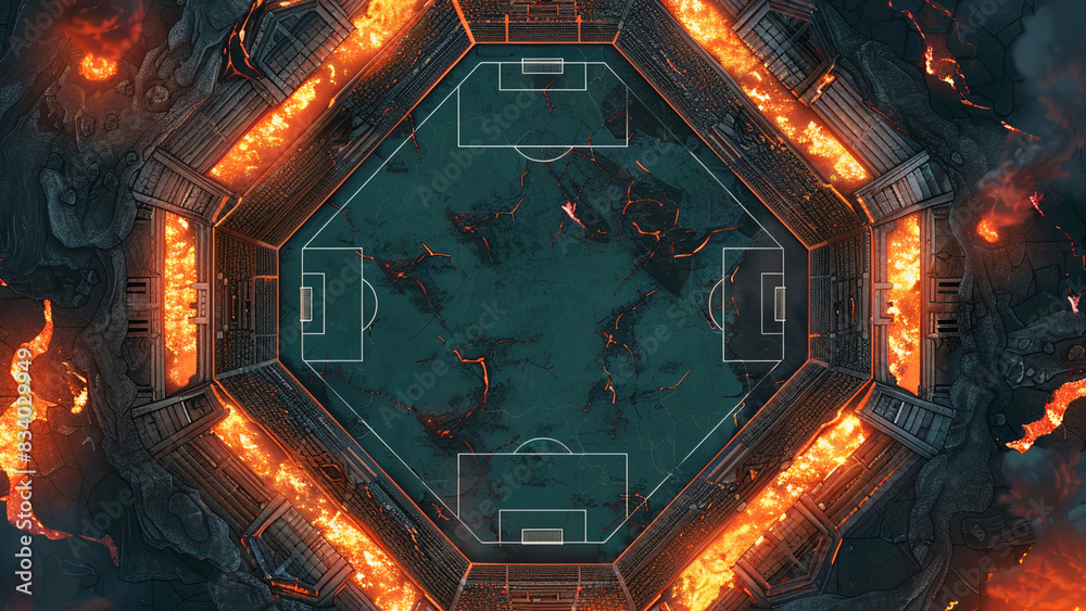 Soccer Stadium Battlemap DnD,game background,sport background stadium ...