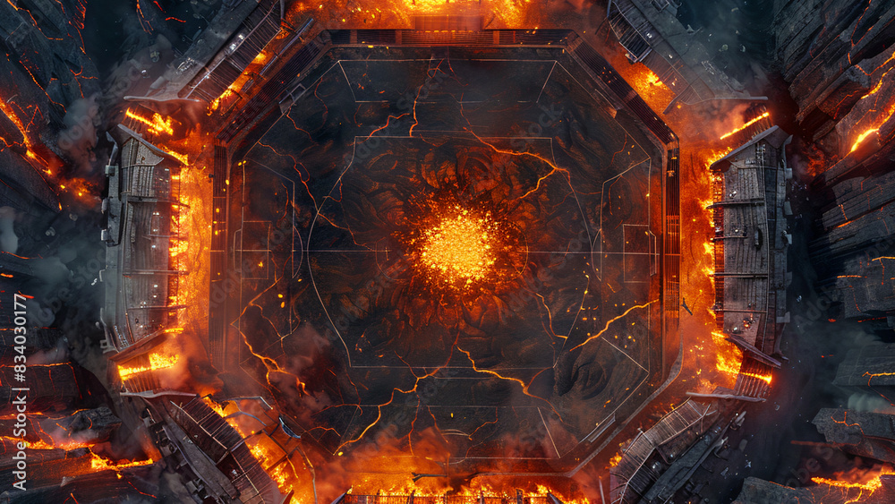 Soccer Stadium Battlemap DnD,game background,sport background stadium ...