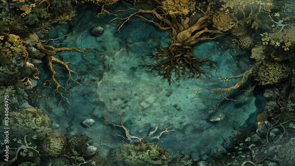 swamp Battlemap DnD,RPG Map for Dungeons and Dragons,game background ...