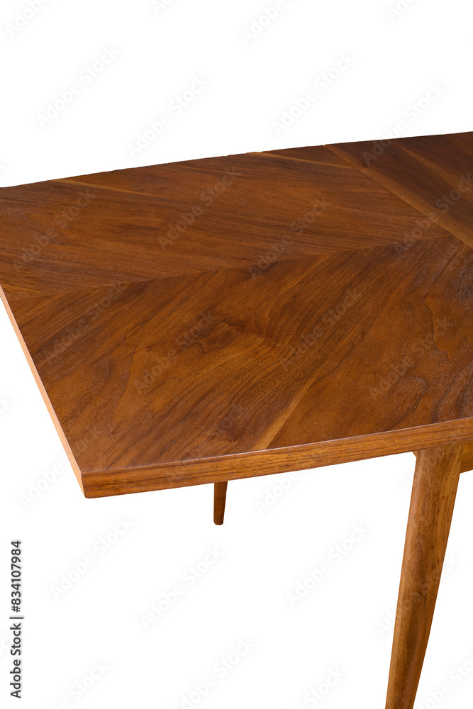 Vintage dining table with extraordinary grain pattern. 1950s Midcentury ...