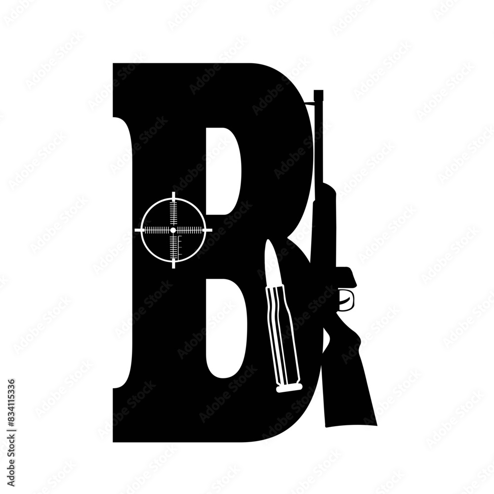 Gun Alphabet Font Letters Svg, Second Amendment Dad Rifle, 2nd ...