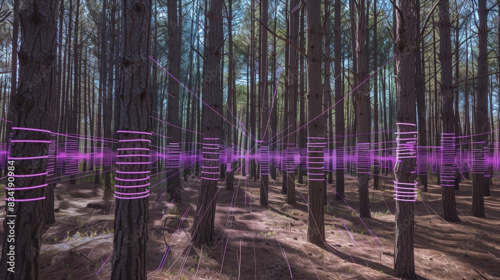 Drones equipped with advanced sensors are used in precision forestry ...