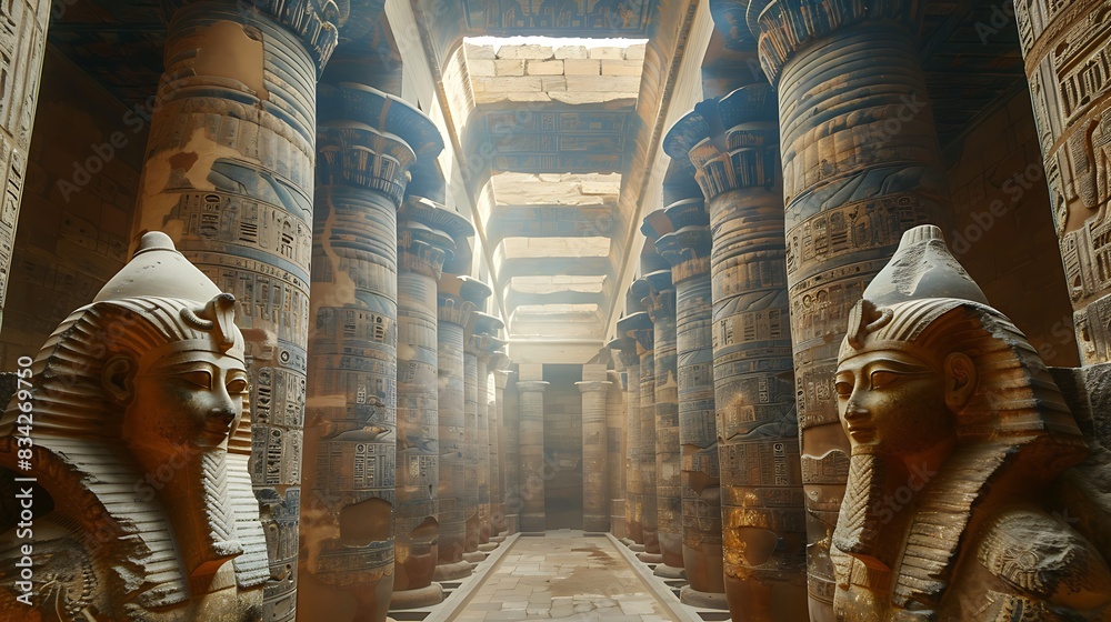 Step into palace of Gudea in Lagash adorned with statues and ...