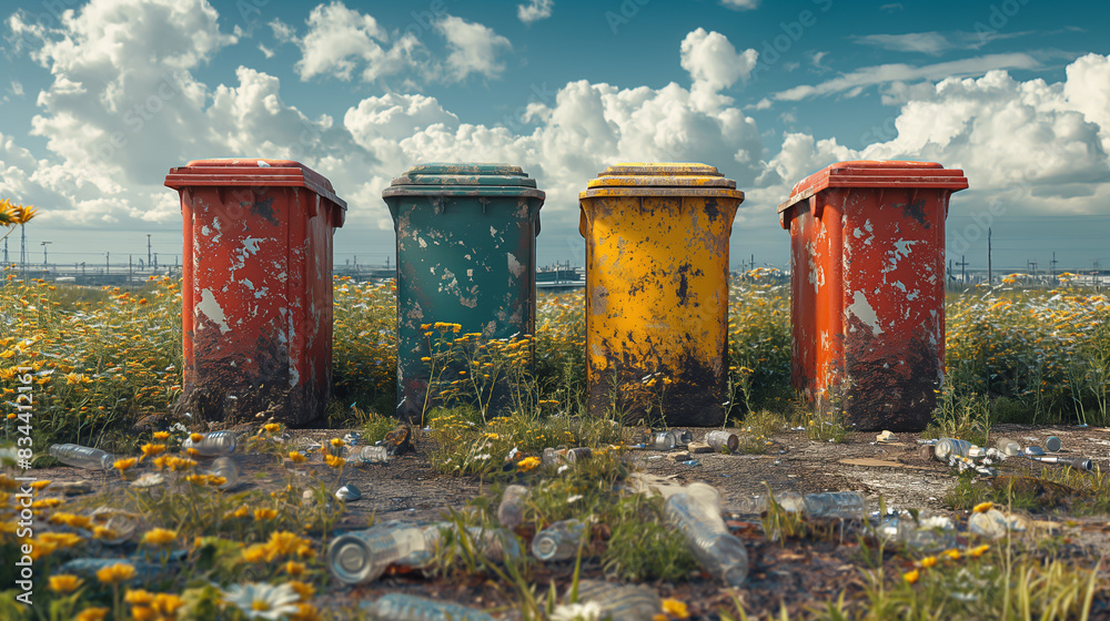 Bioplastic waste management: recycling Images highlighting challenges ...