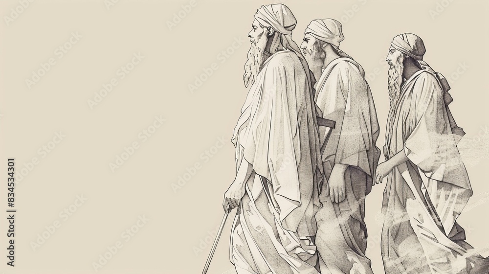 Biblical Illustration of Judges 3: Stories of Othniel, Ehud, and Shamgar, first judges of Israel ...