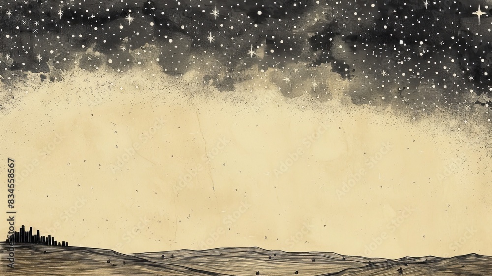 Biblical Illustration of Genesis 15: God's Covenant with Abram, Starry ...