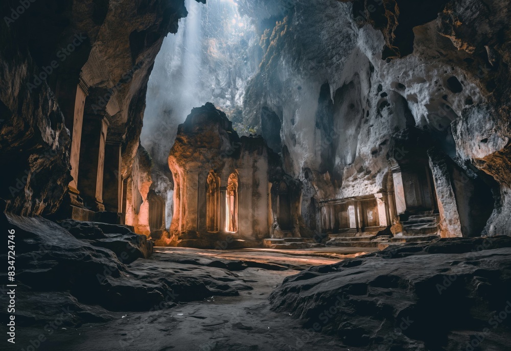 Ancient Forgotten Ruins Inside a Mysterious Cave Perfect for ...