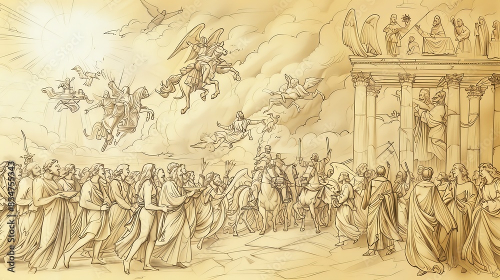 Revelation of Jesus: Revelation 1 Biblical Illustration Highlighting ...