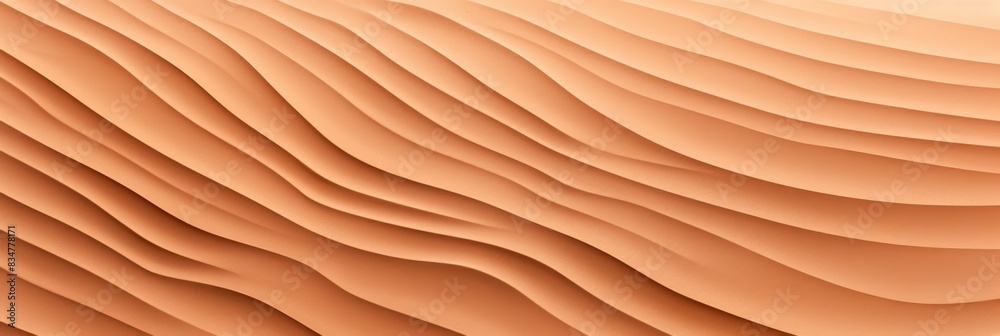 Abstract orange sand dune texture background with flowing, wavy ...
