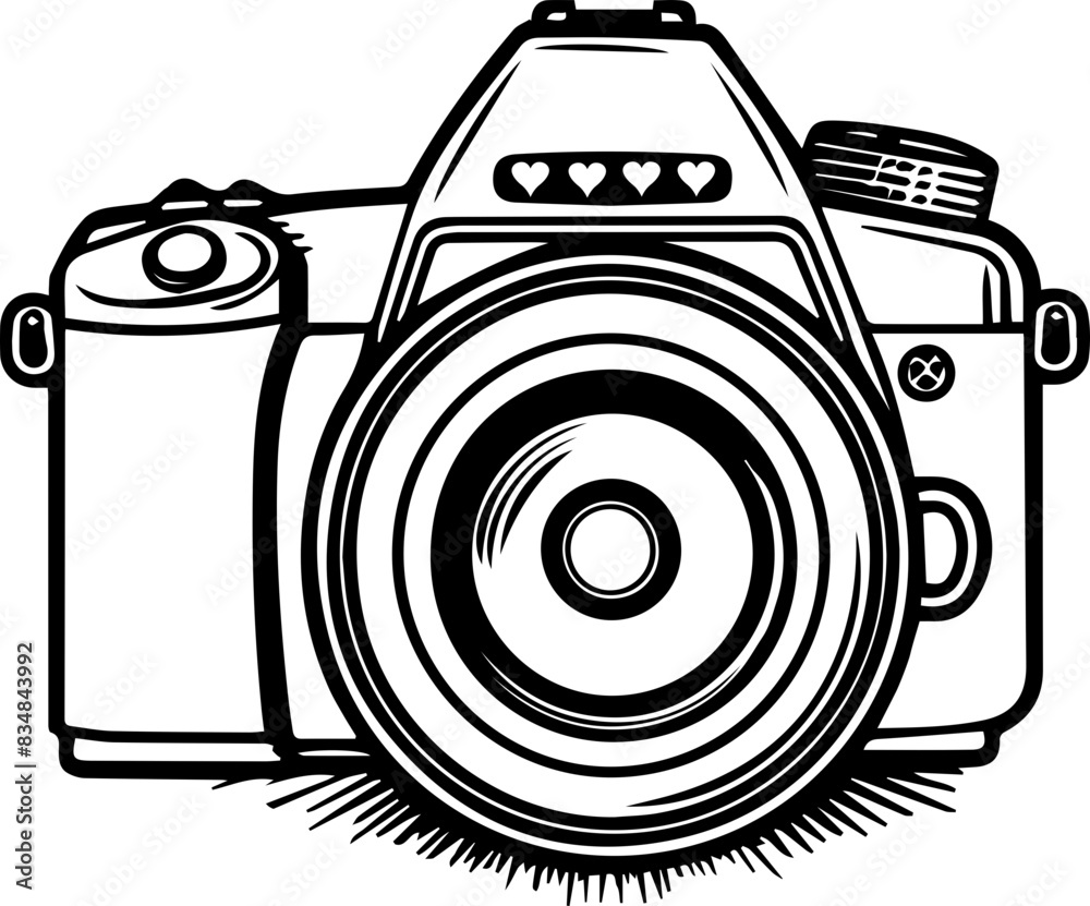 Camera vector transparent background PNG clipart Stock Vector | Adobe Stock