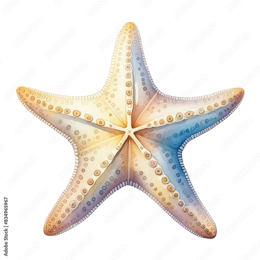 Starfish PNG, Starfish Clip Art, Colorful starfish isolated on a white ...