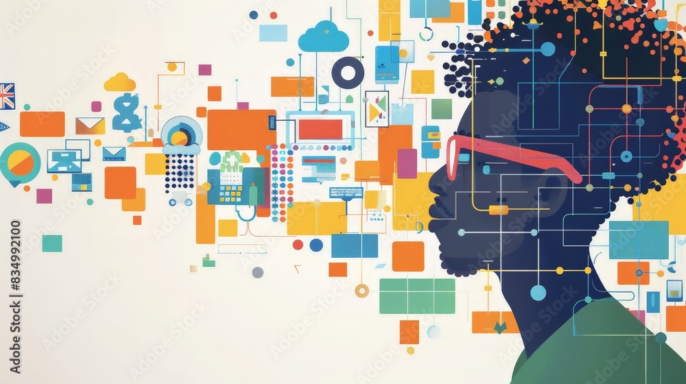 Create a visual representation of the digital divide and its impact on ...