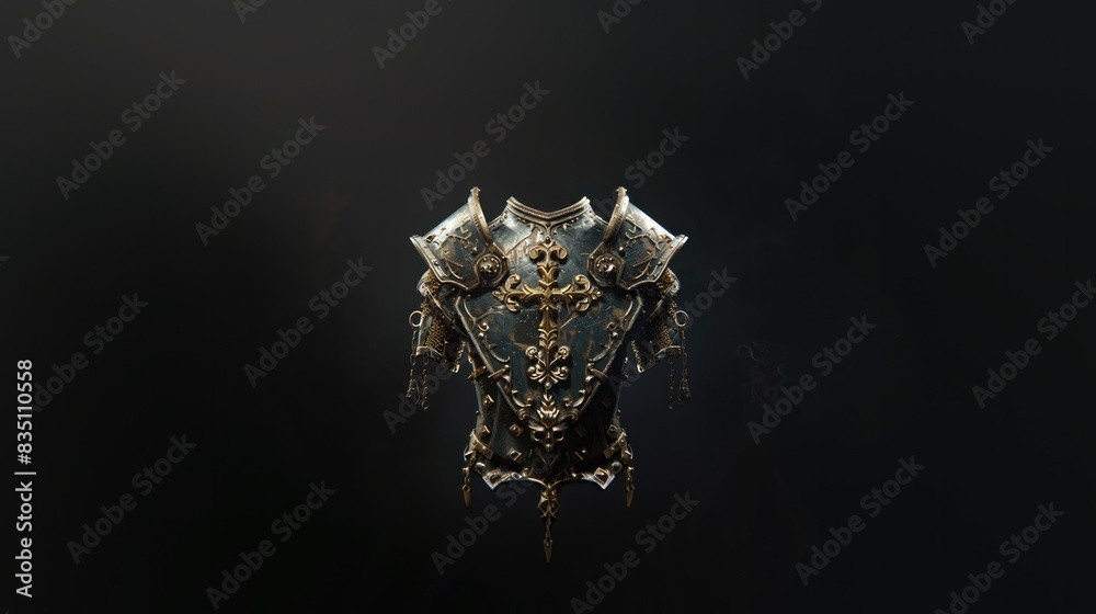 The Holy Knight: Armor of Christ. Medieval armor with ornate ...