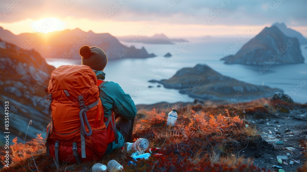 Adventurers, tourists, mountain climbers who destroy nature, throw away ...