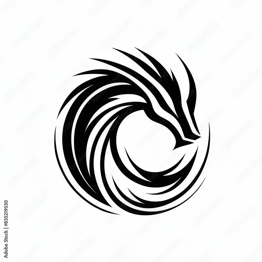 dragon vector design. chinese new year shio. logo gaming. icon apps ...