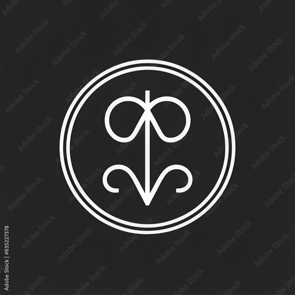 monogram logo modern. icon cool. design symbol iconic. desain art logo ...