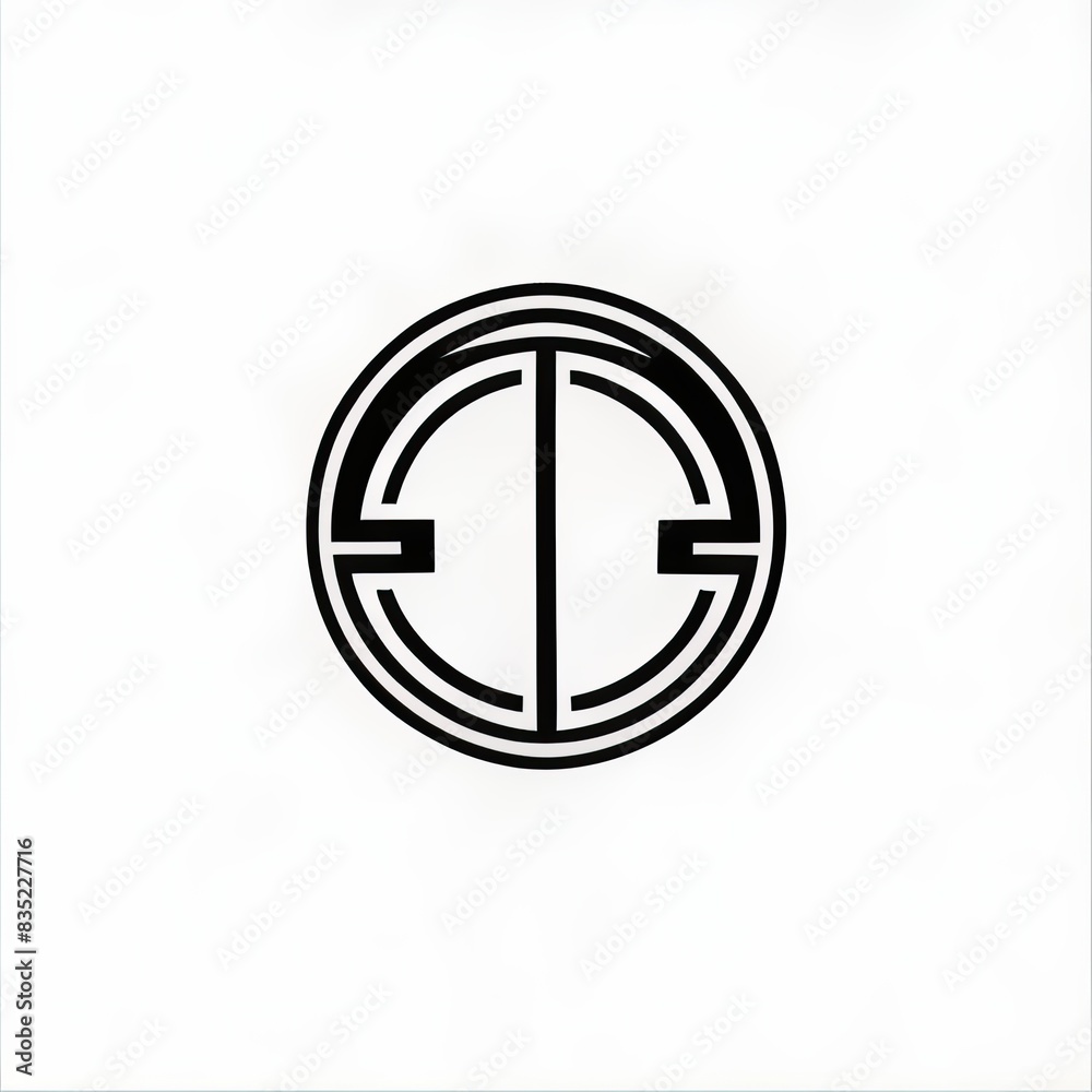 Stock-Illustration „monogram logo modern. icon cool. design symbol ...