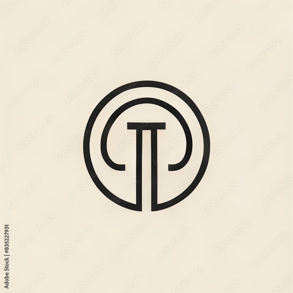 monogram logo modern. icon cool. design symbol iconic. desain art logo ...