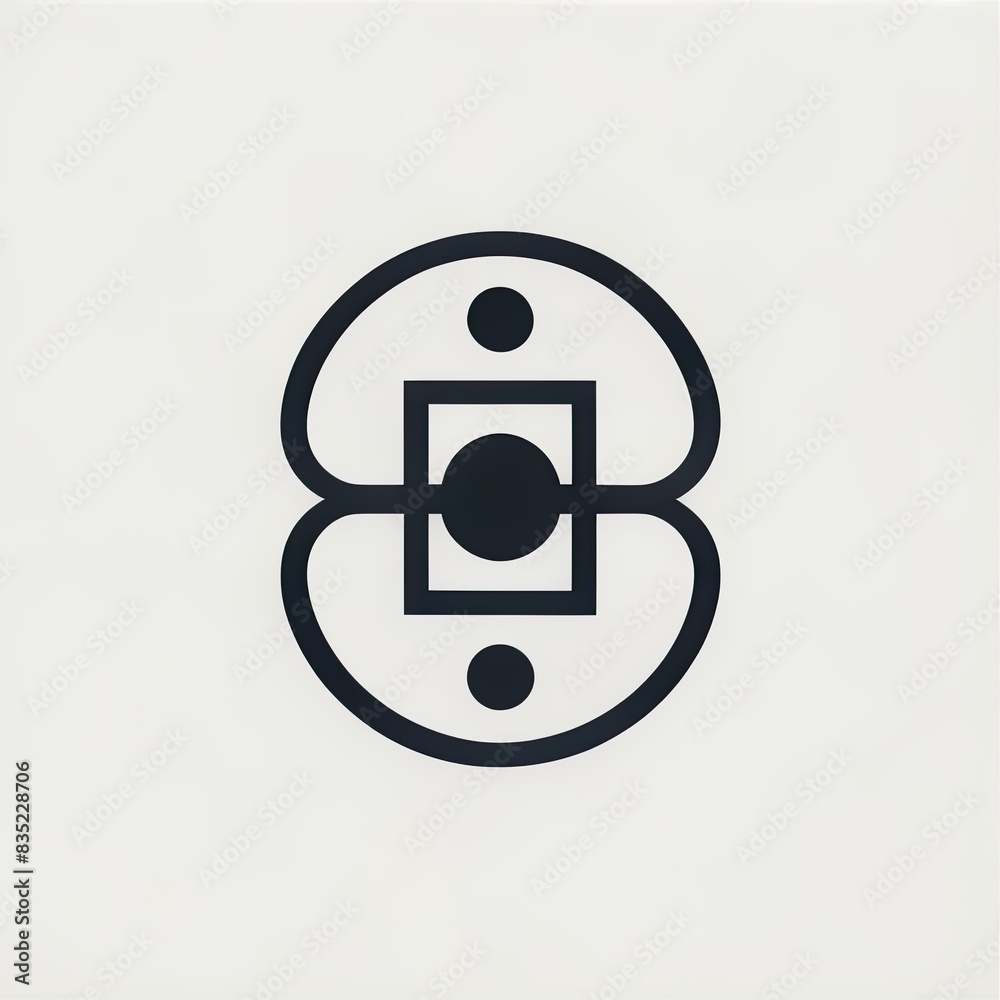 monogram logo modern. icon cool. design symbol iconic. desain art logo ...