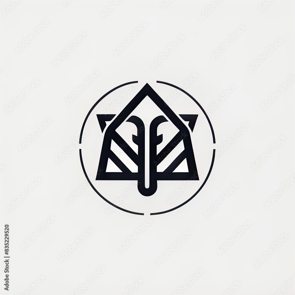 Ilustración de Stock monogram logo modern. icon cool. design symbol ...