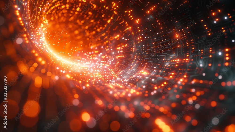 A digital illustration of Network Nexus, showing a glowing central hub ...